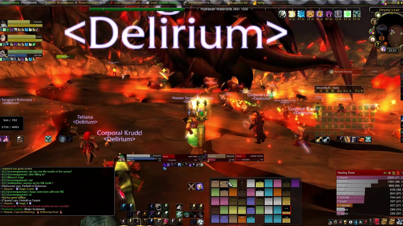 Delirium @ Pyrewood Village (WoW Classic) vs Onyxia - YouTube