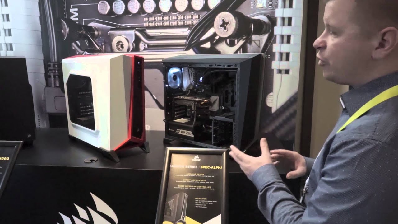 Checking out the Corsair Carbide Series SPEC-ALPHA At CES 2016 - YouTube