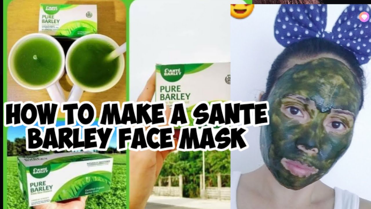 HOW TO MAKE SANTE BARLEY FACE MASK | SANTE BARLEY - YouTube