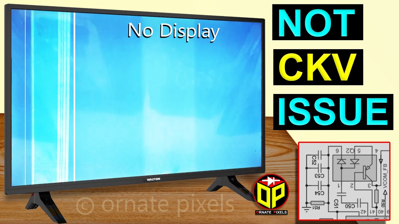 Vertical Lines & No Display Problem on LCD TV Screen | VGH Voltage ...