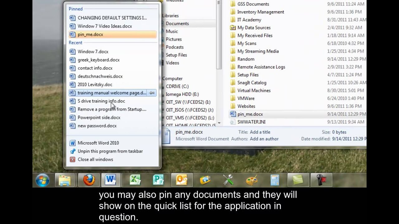 An Introduction to Windows 7 - YouTube