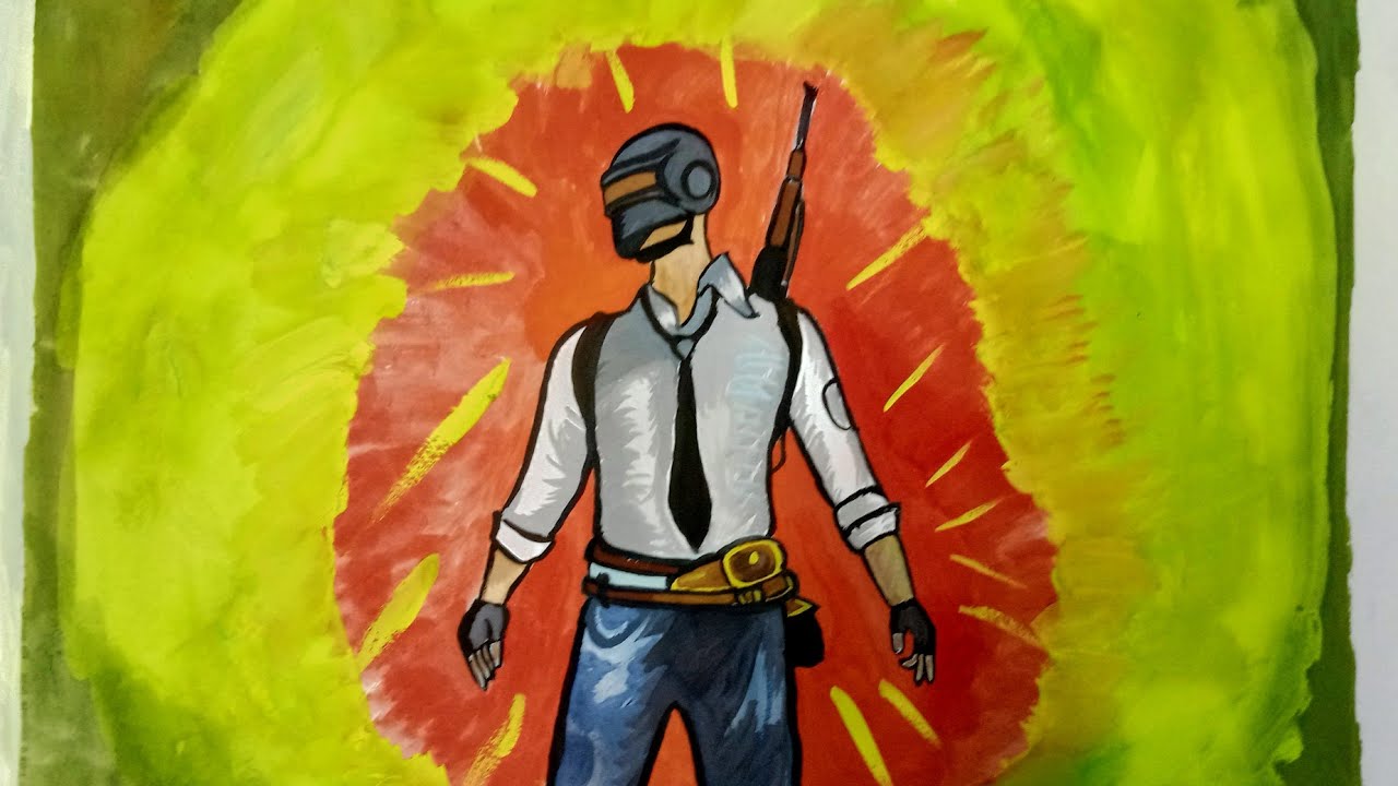 Pubg painting.how to draw a pubg wallpaper.pubg painting.pubg player ...