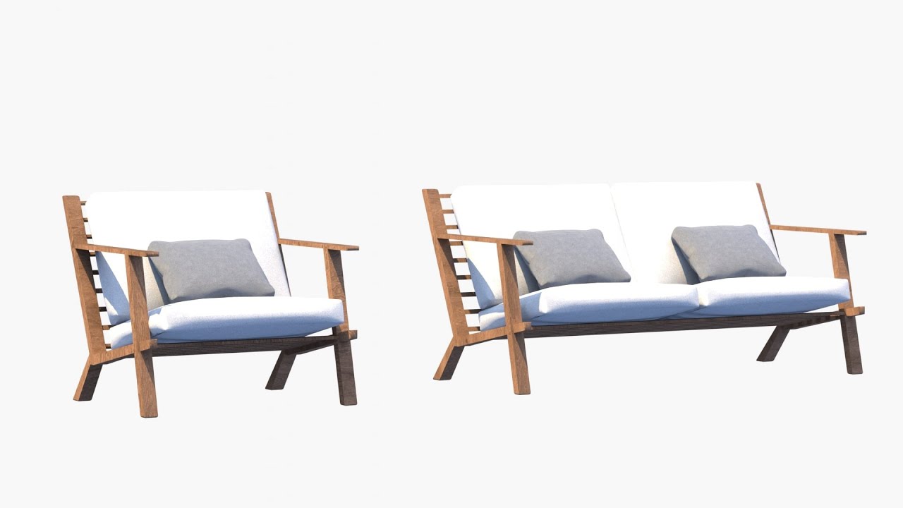 (360 view, 3D model) Chair 1 - Low Poly - Game Ready - Realistic ...