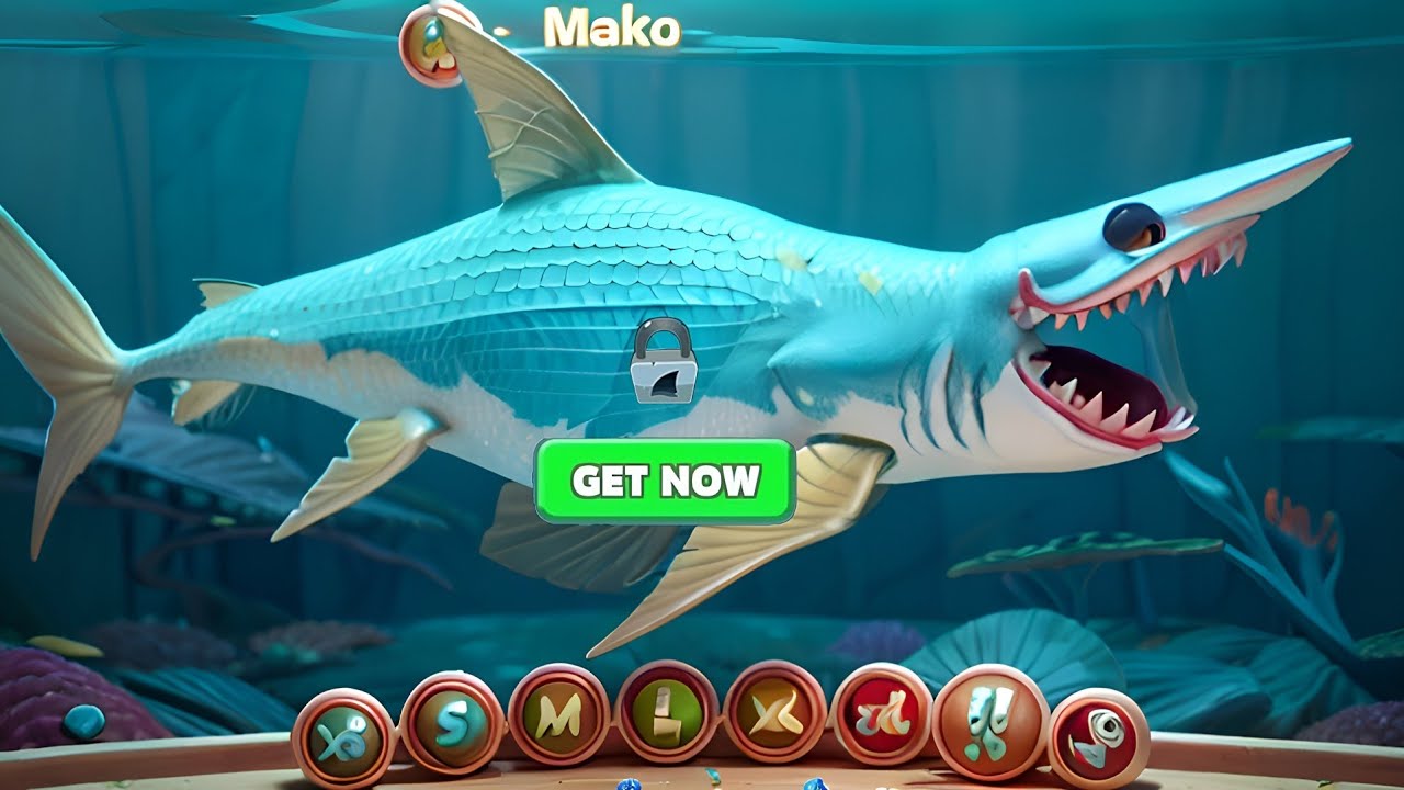 NEW EVOLUTION THE MEGALODON MAKO SHARK BIGGEST MONSTER UNLOCKED ...