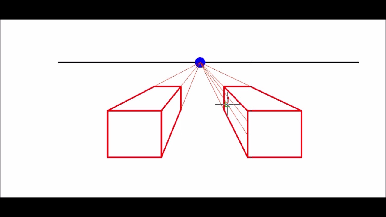 How to draw using 1 Point Perspective | draw a simple Cube using 1 ...