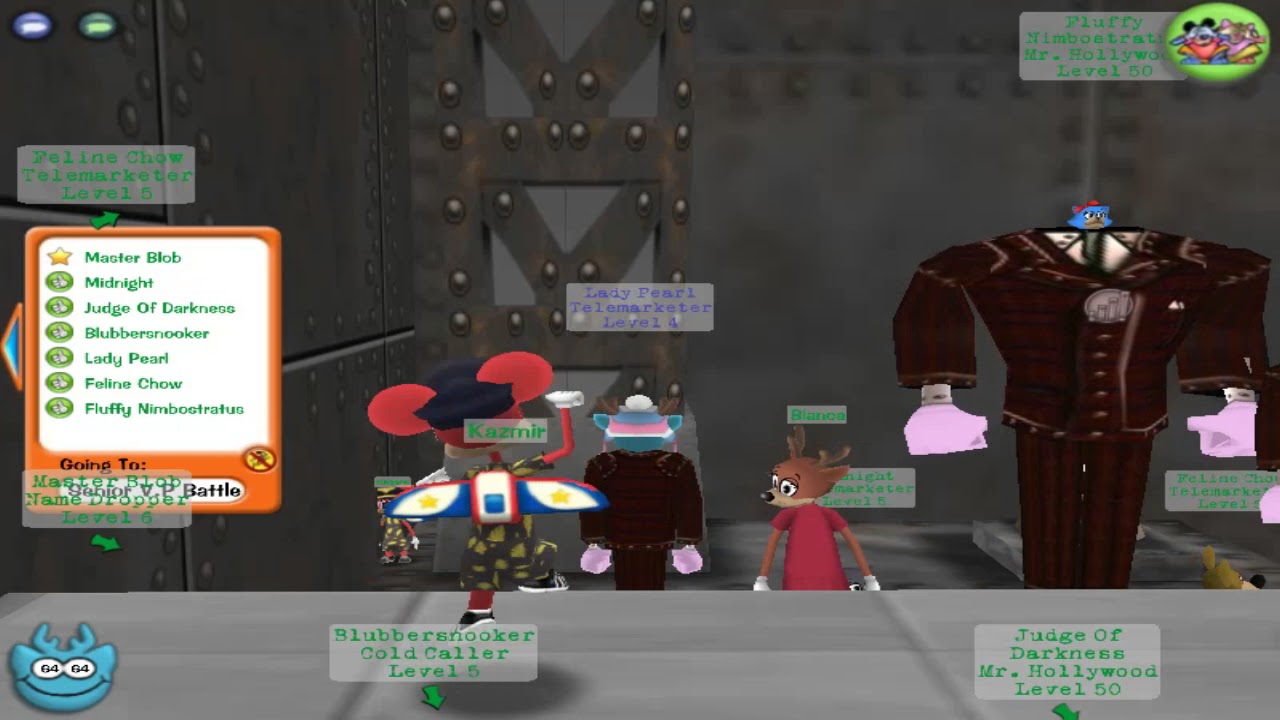 Toontown Rewritten Team Trap Hackers Spotted in Sellbot HQ! - YouTube