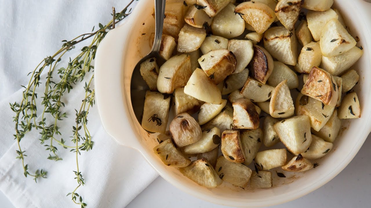Simple Herby Roasted Turnips Recipe - YouTube