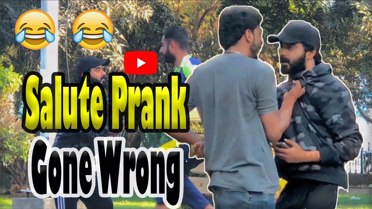 Salute prank gone wrong 😂 😂 #prankgonewrong #prankinbzu#prankinpakistan ...