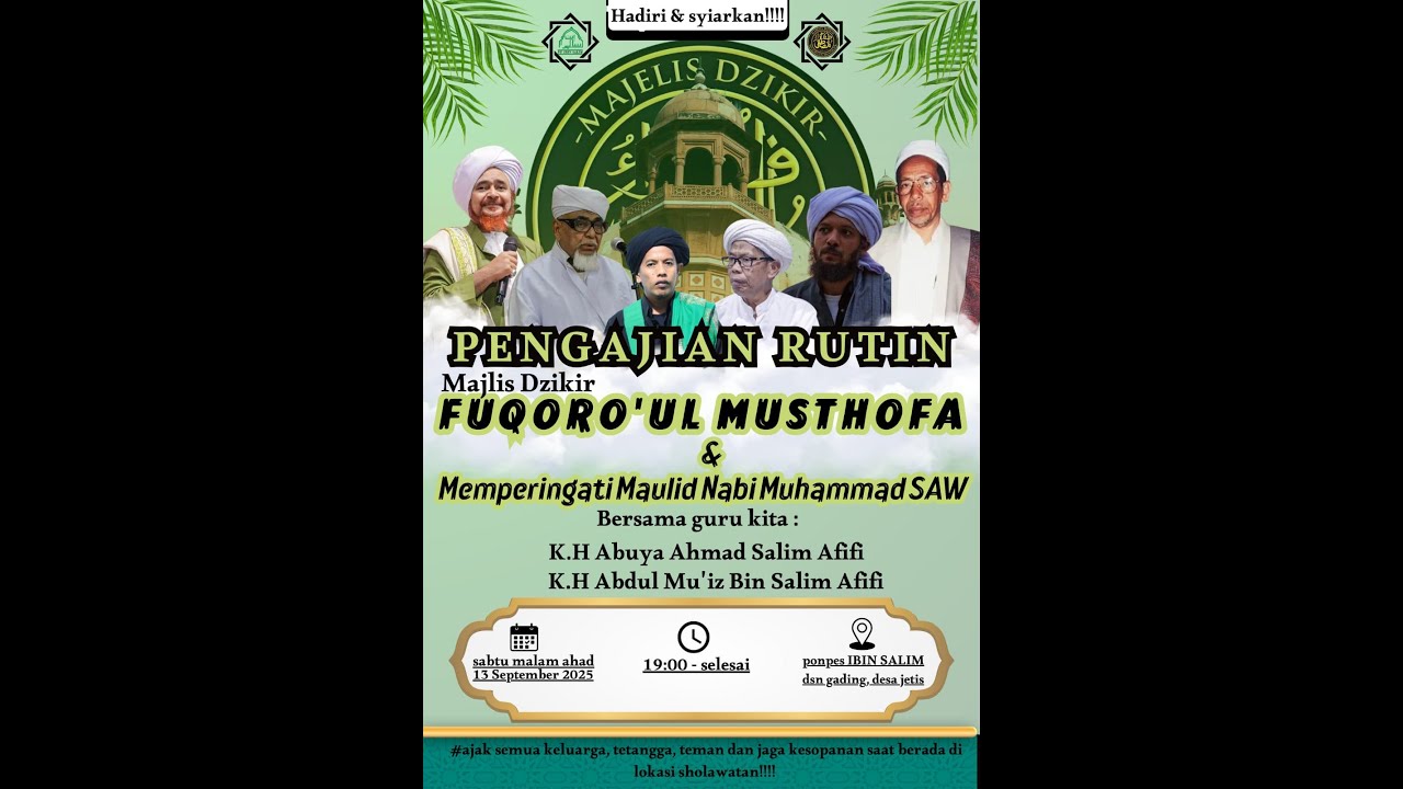 RUTINITAS MAJELIS DZIKIR FUQORO' UL MUSTHOFA BERSAMA KH ABDUL MUIZ||PP ...
