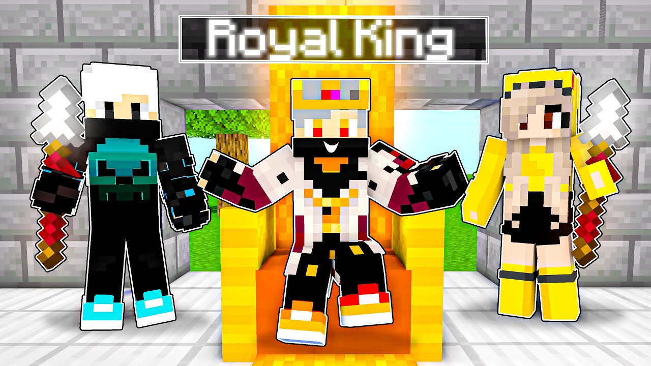 Playing As A ROYAL KING in Minecraft! 😱 (Hindi) - YouTube