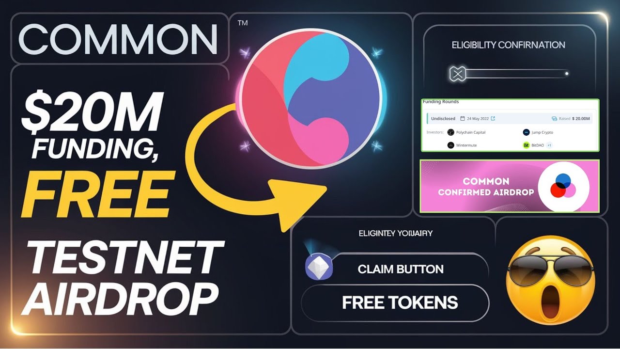 Common Free Airdrop | Common Testnet Airdrop Full Guide | $20M funding ...