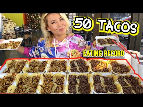 50 TACOS EATING RECORD AT TACO BOYS IN PHEONIX, AZ!! #RainaisCrazy