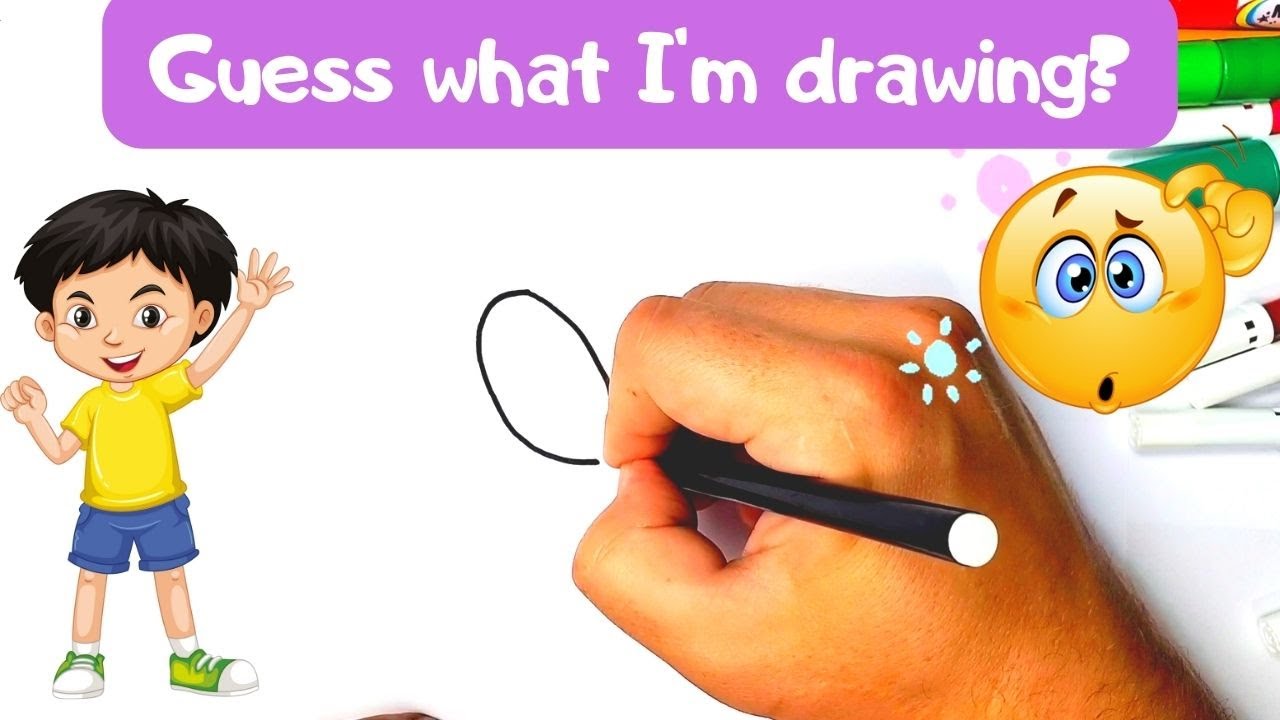 🚗🍭 drawing for kids / Guess what I'm drawing? - YouTube