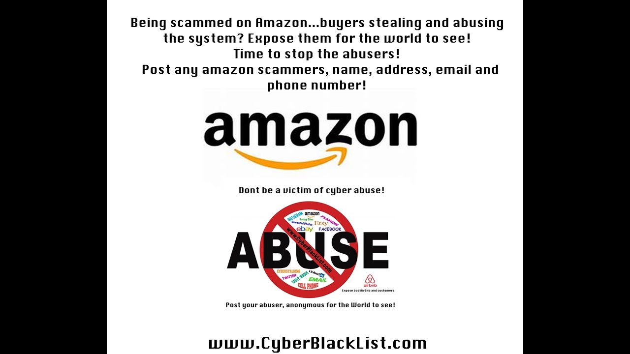 Amazon Online abuse, Post the abuser for the world to see. www ...