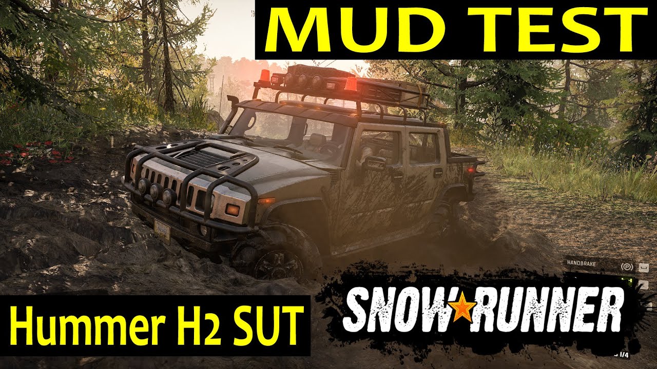 SnowRunner Hummer H2 See modifications and MUD TEST - YouTube