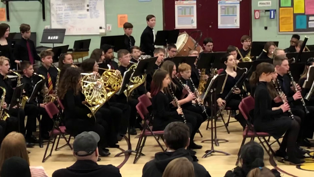 Andrew 7th grade band concert - YouTube