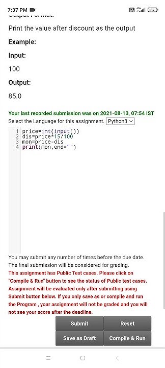 Joy of computing using python. Week 2 : Programming Assignment 3 - YouTube