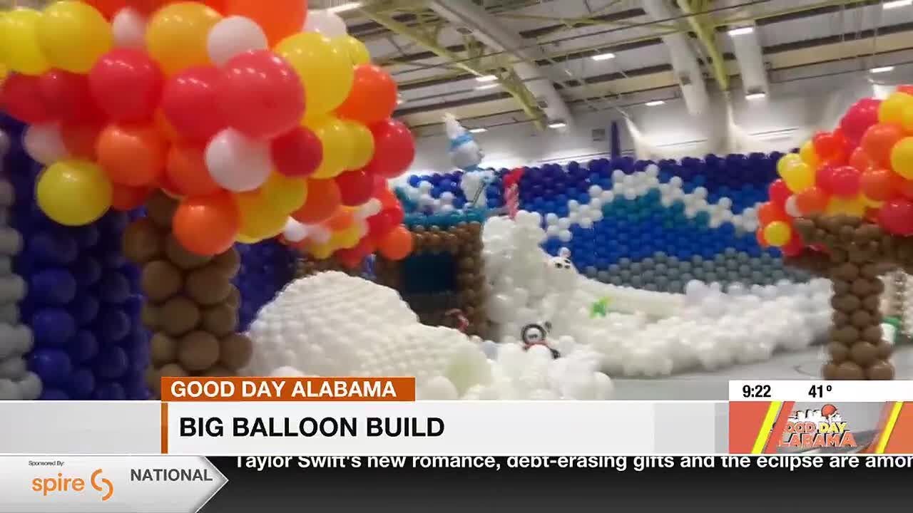 Local balloon artist invited to Big Balloon Build in England - YouTube