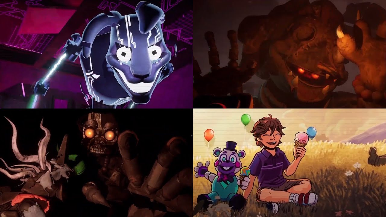 All RUIN-DLC Endings || FNaF Security Breach Ruin DLC - YouTube