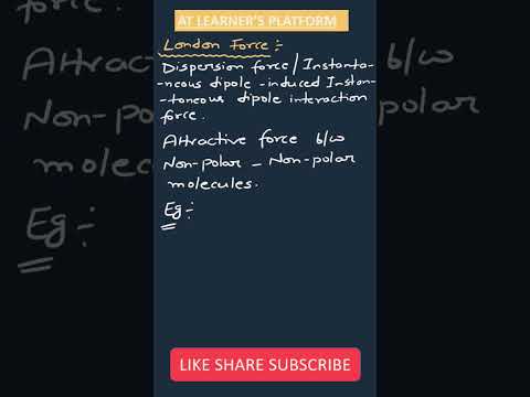 London force/dispersion force#shorts #class11 #chemistry - YouTube