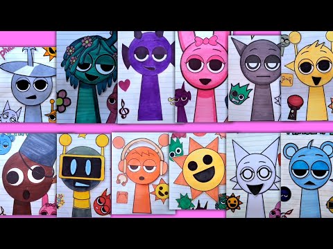 [PaperDiy] Incredibox Sprunki - simon, pinki, wenda, vineria, grey, fun bot, garnold, mr sun, oren
