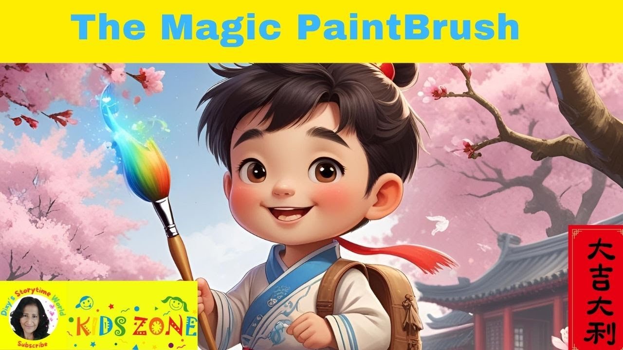 🎨 The Magic Paintbrush | Chinese Folktale for Kids | Bedtime Story ...
