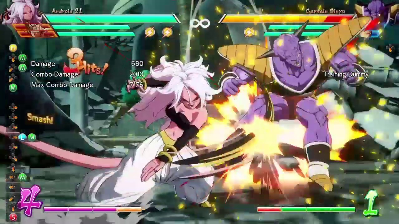 DBFZ A21 - 5H rejump combos reminder - YouTube