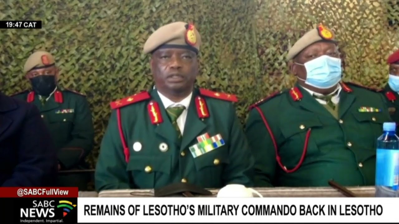Remains of Lesotho's military commando back home from Mozambique after ...