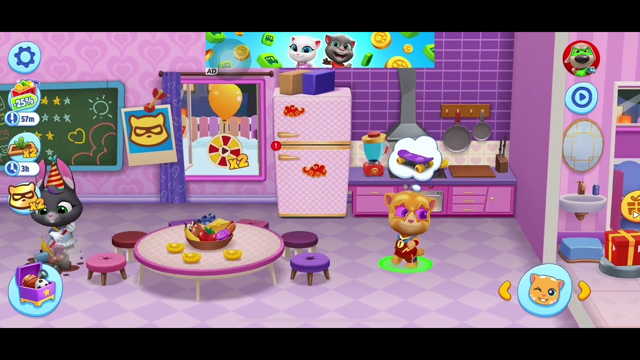 My talking tom and friends have fun playing 67 - YouTube