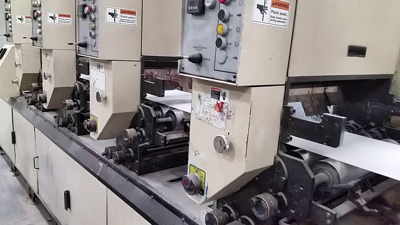 SOLD PCMC Webtron 1618 9 color Board press from gb Flexo Equipment SOLD ...