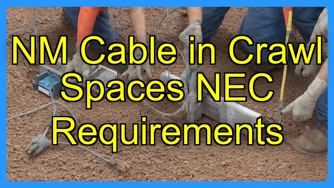 NM Cable in Crawl Spaces NEC Requirements - YouTube