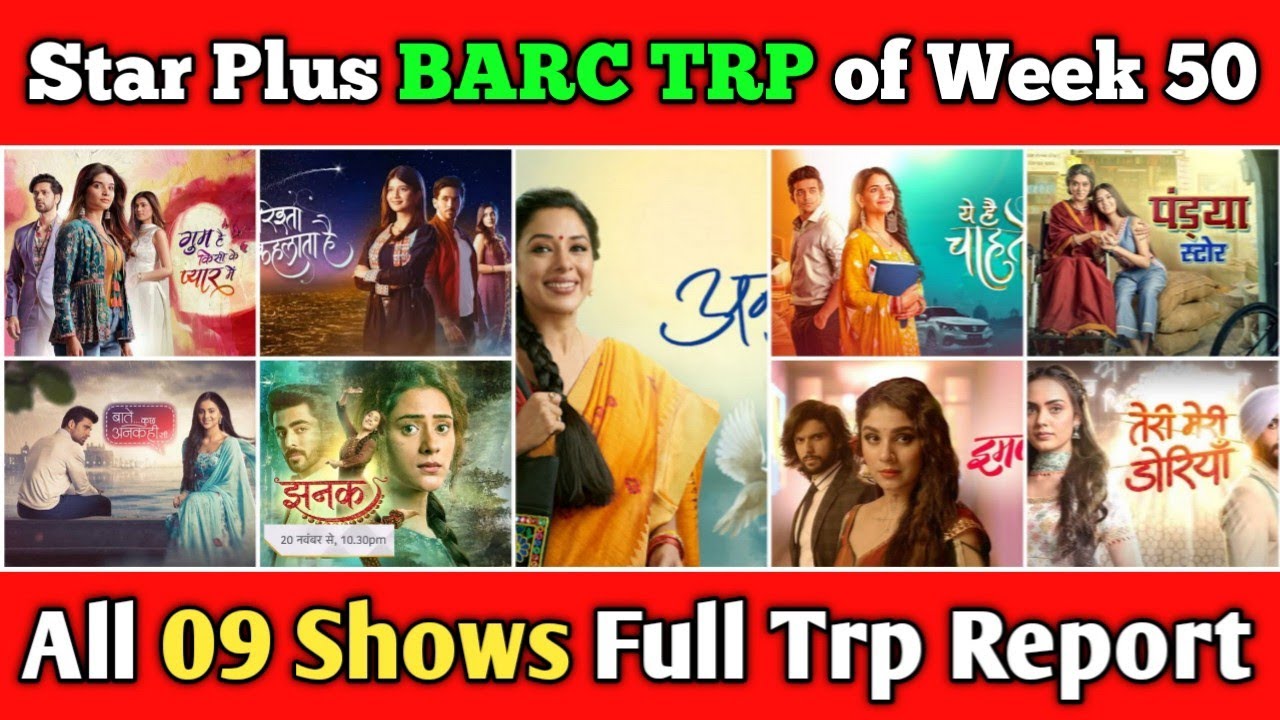 Star Plus BARC TRP Report of Week 50 : All 09 Shows Full Trp Report ...