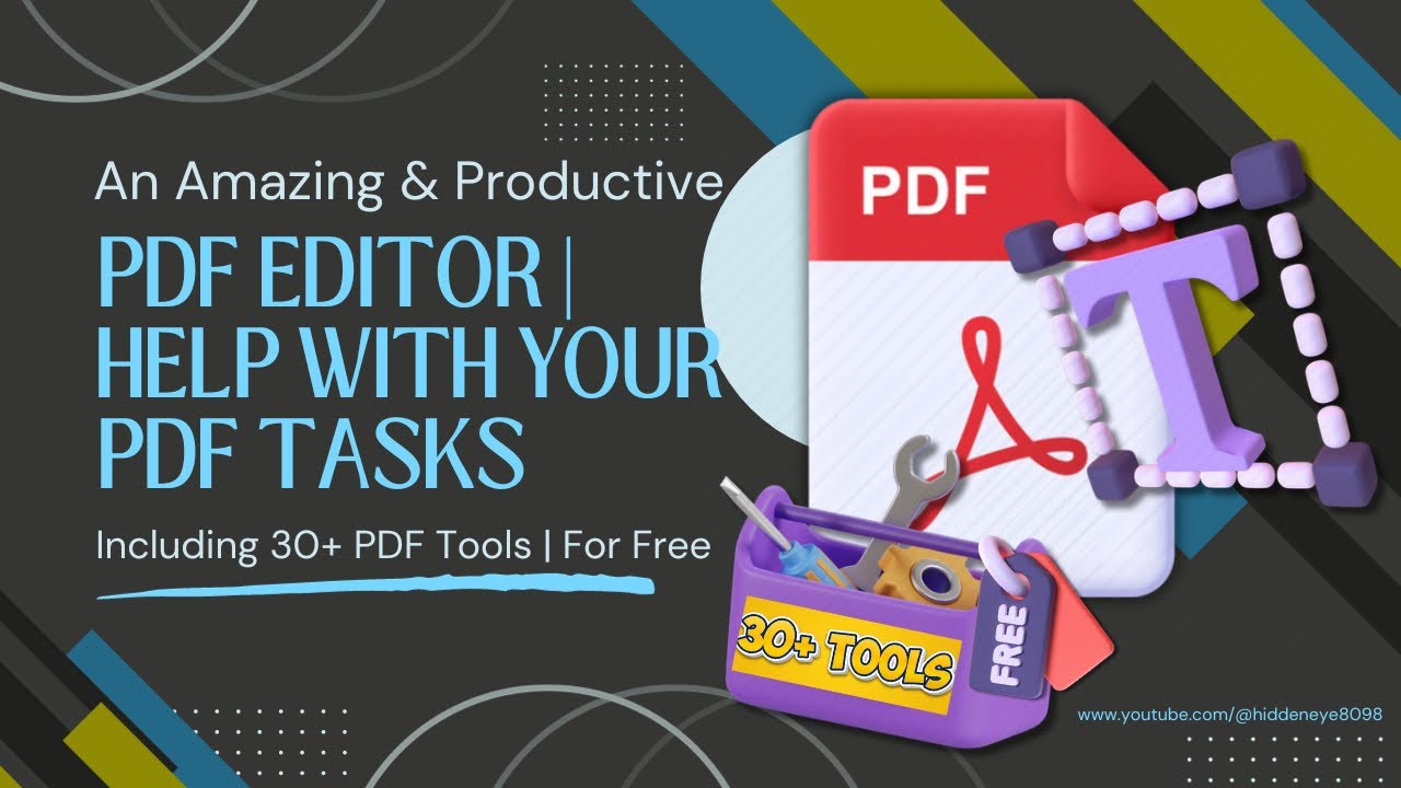 An Amazing & Productive PDF Editor | Help With Your PDF Tasks ...