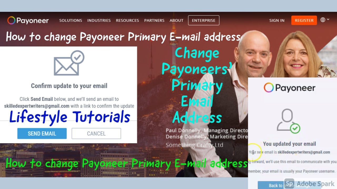 Change Payoneers' Primary Email Address || How to change Payoneer ...
