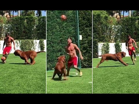 TÜM DEFANS OYUNCULARININ KORKULU RÜYASI LİONEL MESSİ BU SEFER KÖPEĞİNİ ÇALIMLIYOR