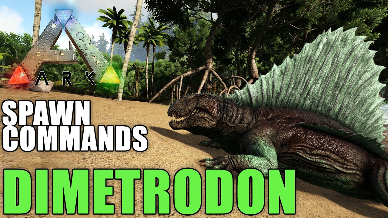 Ark DIMETRODON spawn commands - YouTube