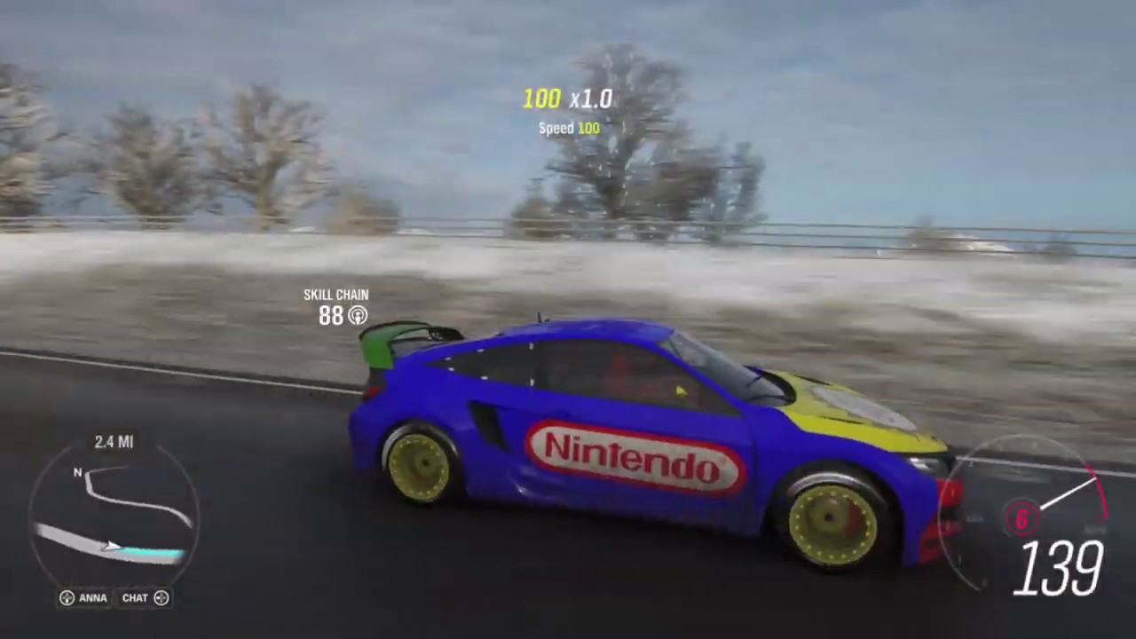 Forza Horizon 4 - My Nintendo car in action! - YouTube