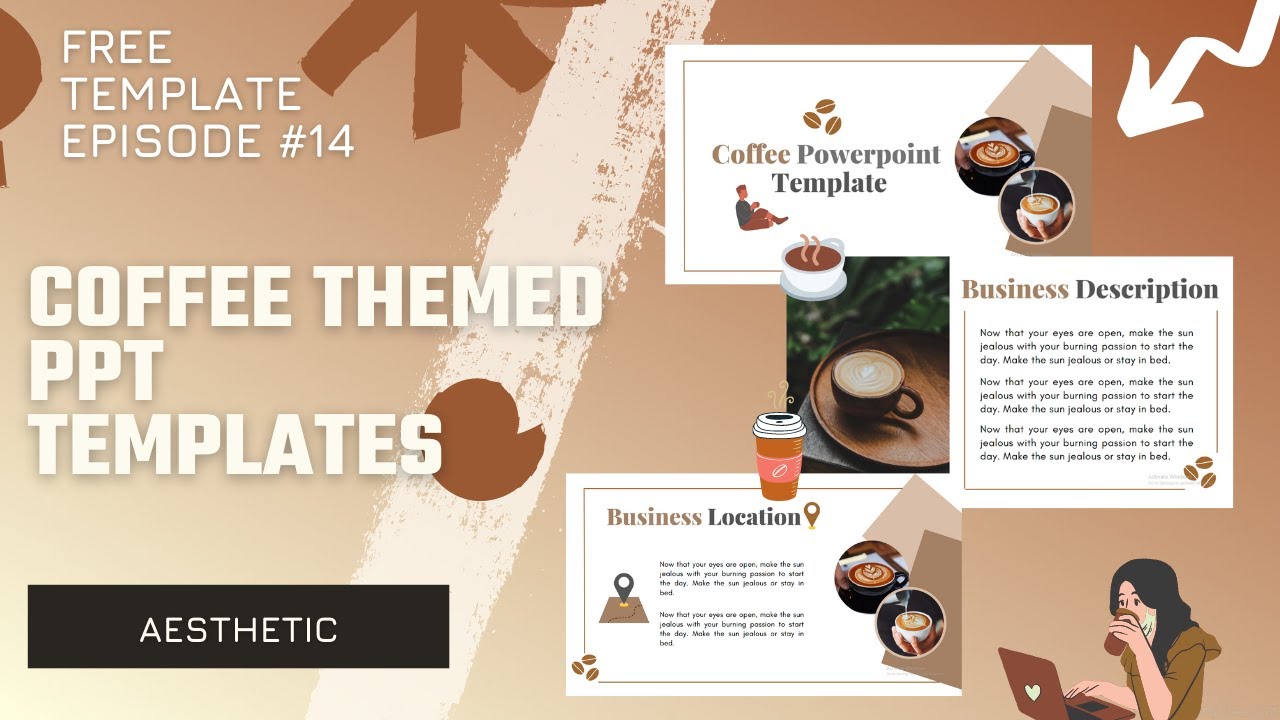 COFFEE THEMED POWERPOINT TEMPLATE VIA CANVA [FREE DOWNLOAD] - YouTube