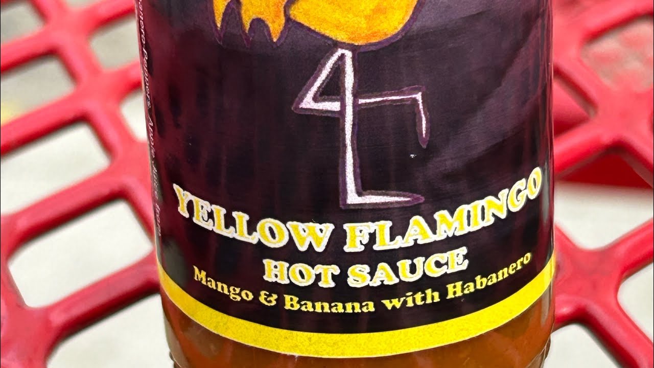 Angry goat pepper co yellow flamingo hot sauce “mango & banana with ...