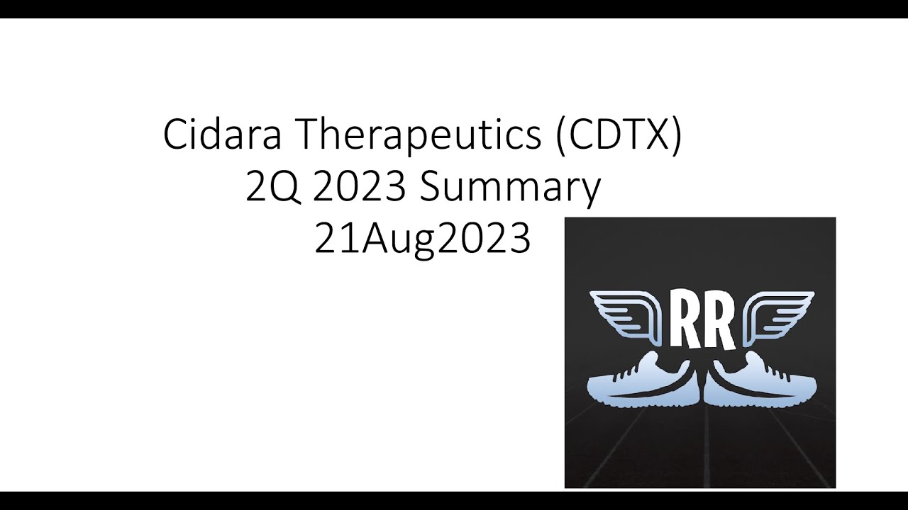 Cidara Therapeutics CDTX 2Q 2023 Summary 21Aug2023 - YouTube