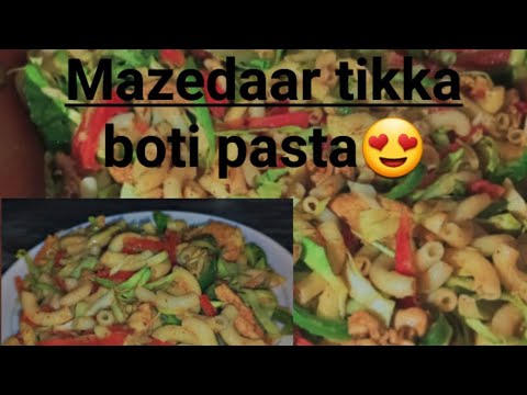 ||Tikka boti pasta 🍝||Tasty and yummy||easy recepie||by Manam sheikh ...