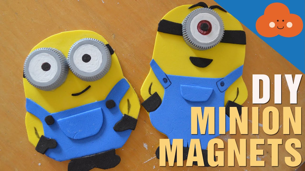 DIY MINION MAGNETS - YouTube