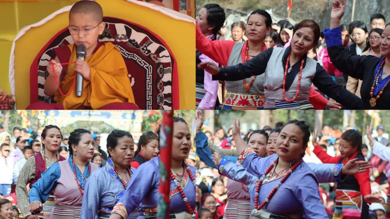 Tibetan dance by amate from ktg village || 10th lhagyala Rinpoche ...