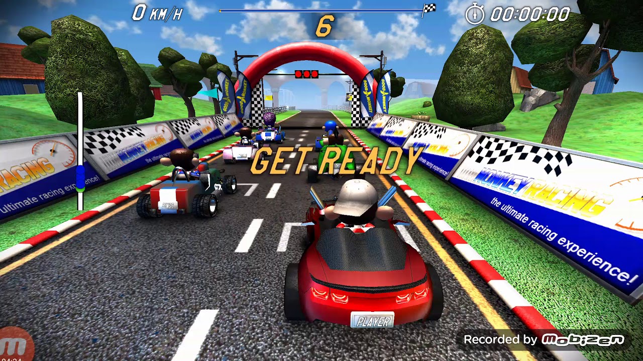 Monkey racing | monkey driving a car | Gameplay | part 1 - YouTube