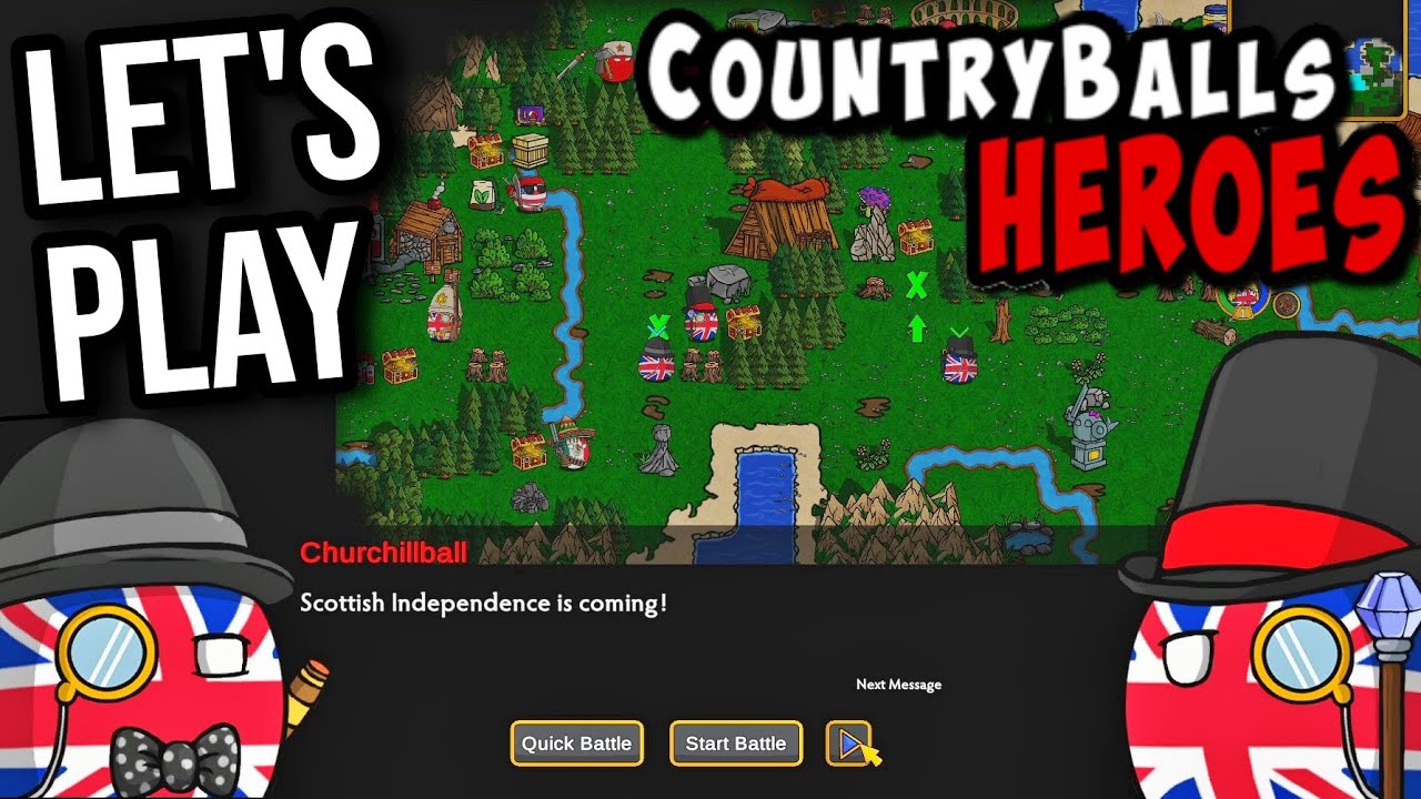 COUNTRYBALLS HEROES Gameplay -- It's essentially Heroes of Might ...