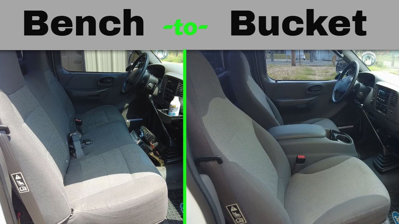 Gen 10 Ford F150 Revival Part 3: Bench Seat to Power Bucket Seats - YouTube