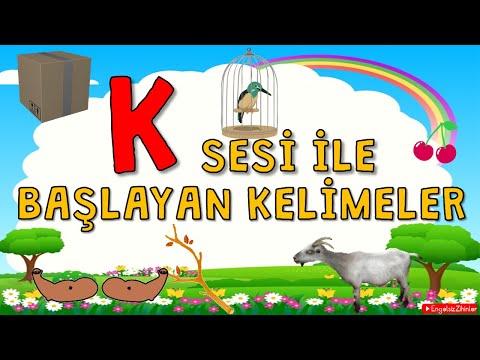K SESİ İLE BAŞLAYAN KELİMELER - ANİMASYONLU EĞLENCELİ - K SESİ HİSSETME - OKUMA YAZMA  - ÖZEL EĞİTİM