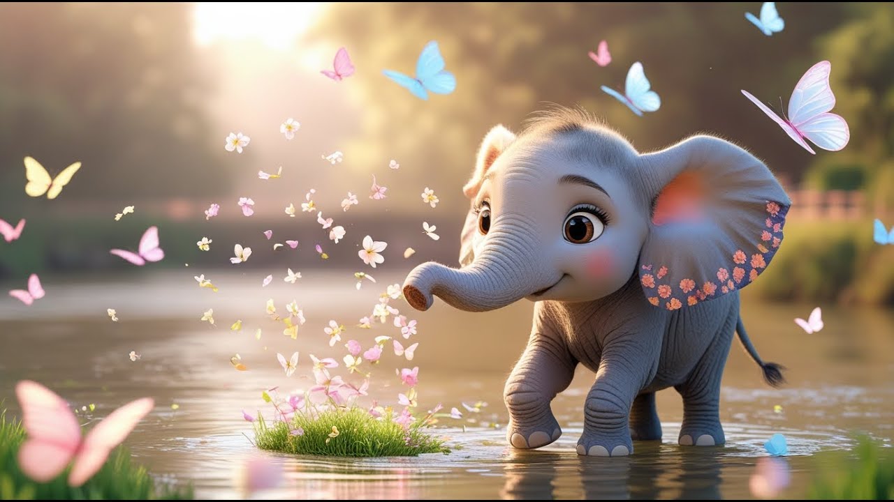 🐘💦 Elephant Jungle Bath Splash | Fun Animal Bath Song for Kids 🌴🎶 - YouTube