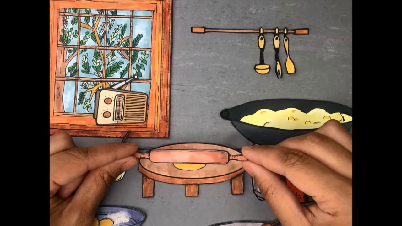 PAPER SAMOSA STOPMOTION - YouTube