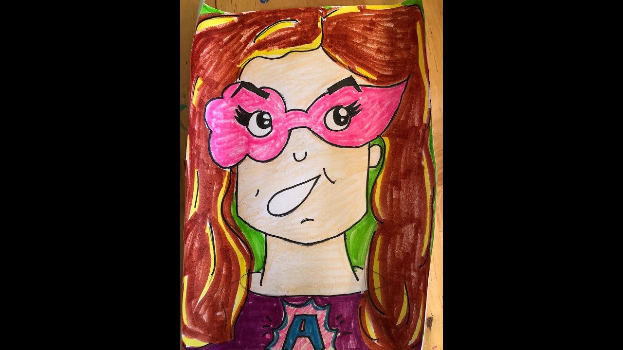 Super Hero Self-Portrait - YouTube